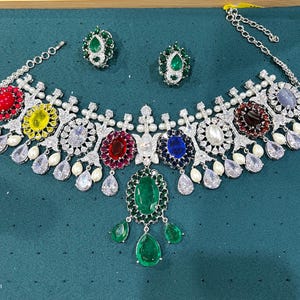 Indian Bollywood Sabhyasachi Design Isha Ambani Wedding Necklace ...