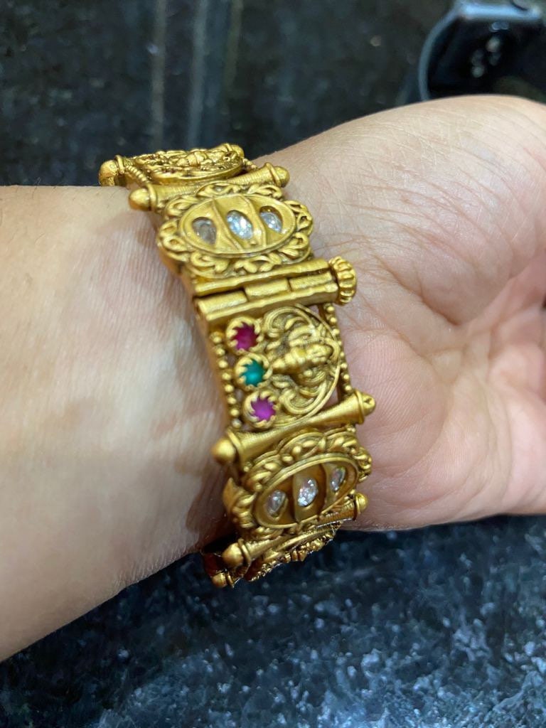 Gold Bangles/bracelet/statement Jewelry/ Bangle Set/ Indian - Etsy