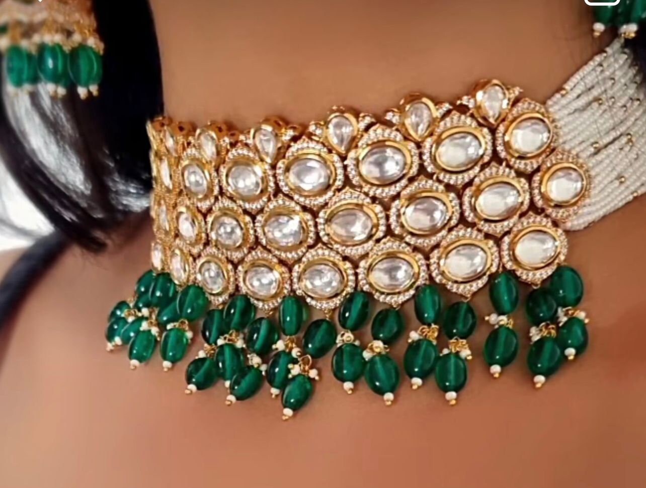 Sabyasachi Choker,white Choker Set,uncut Kundan Choker,sabyasachi ...