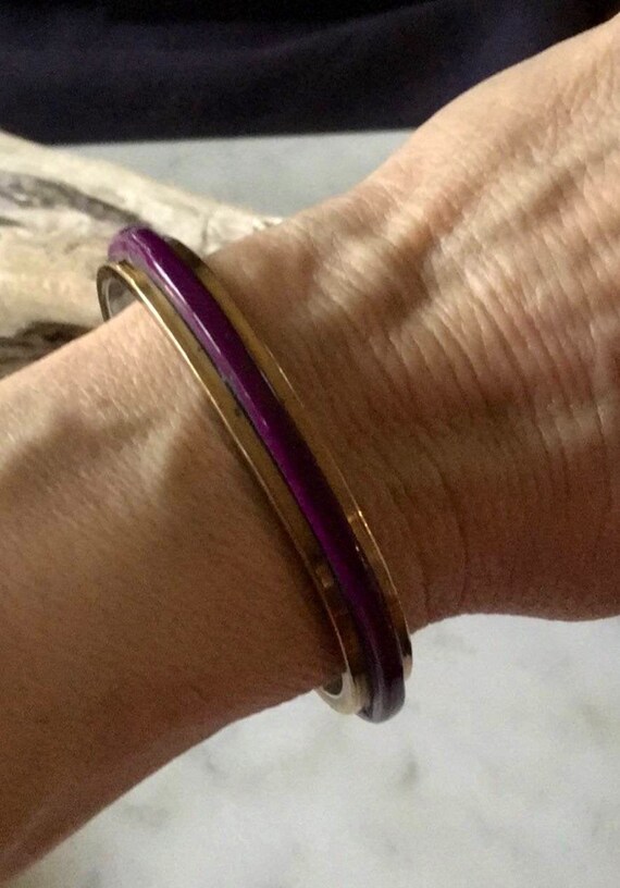 Vintage Native American Navajo Nez Sugilite Bracelet - Gem