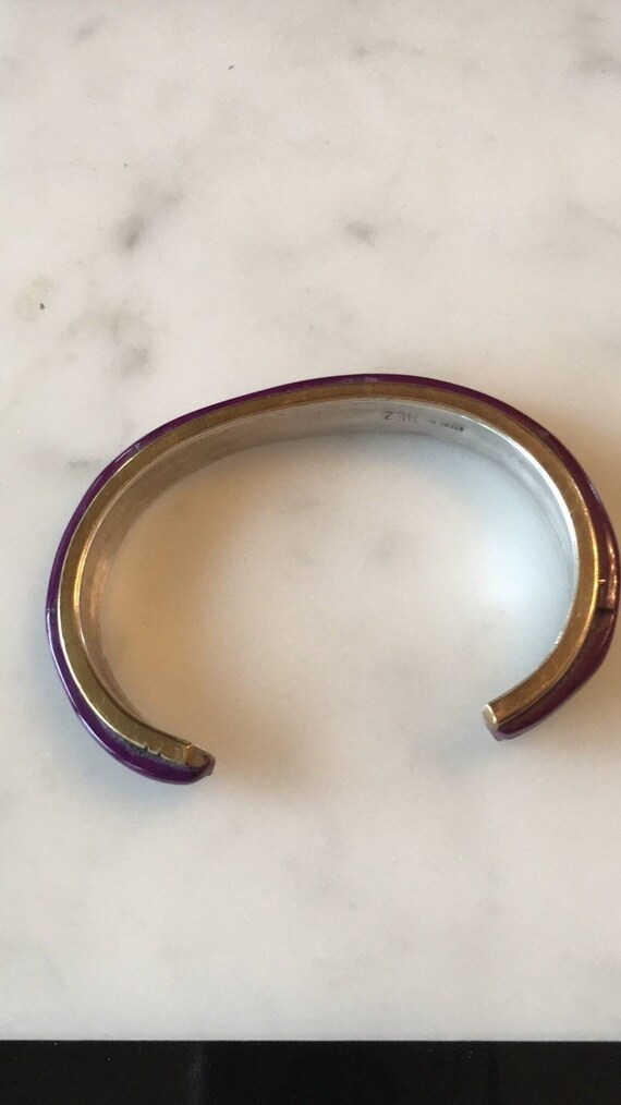 Vintage Native American Navajo Nez Sugilite Bracelet - Gem