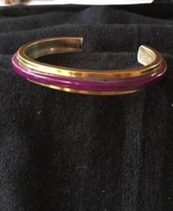 Vintage Native American Navajo Nez Sugilite Bracelet - Gem