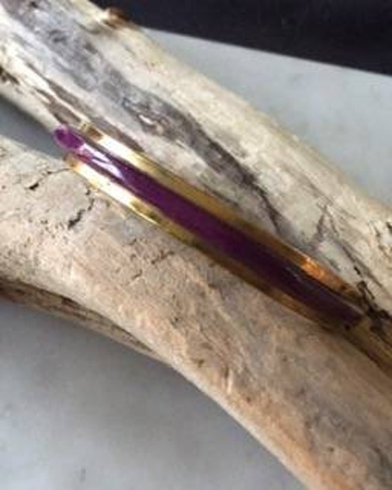 Vintage Native American Navajo Nez Sugilite Bracelet - Gem