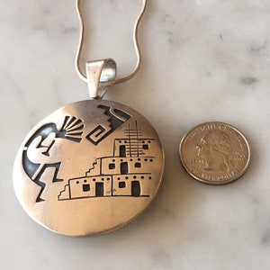 Vintage Native American Hopi Reversible Pendant - Etsy