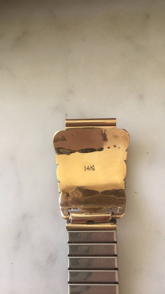 Vintage 14K Gold Native American Turquoise Watch Tips - Gem