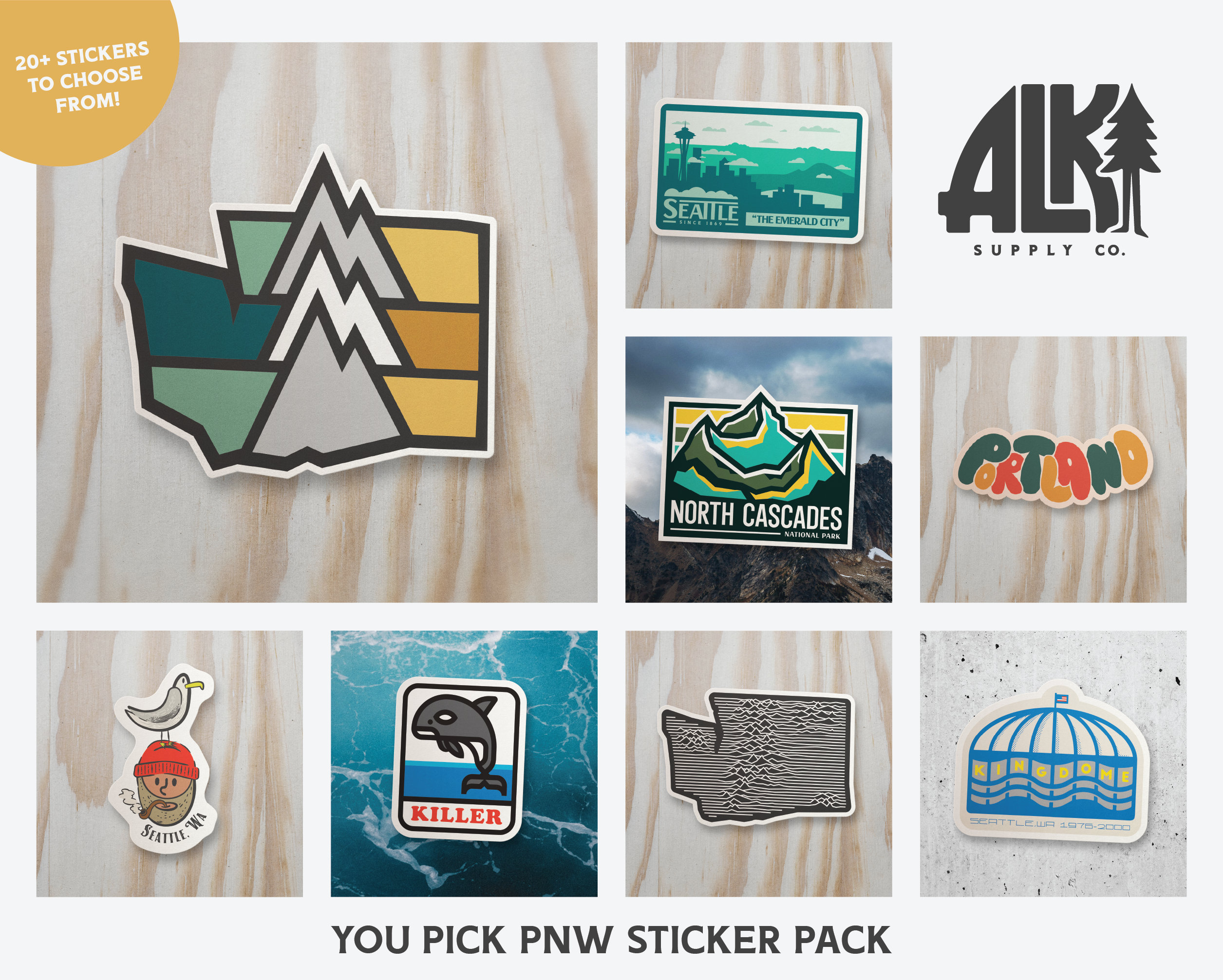 PNW Sticker Pack - Etsy