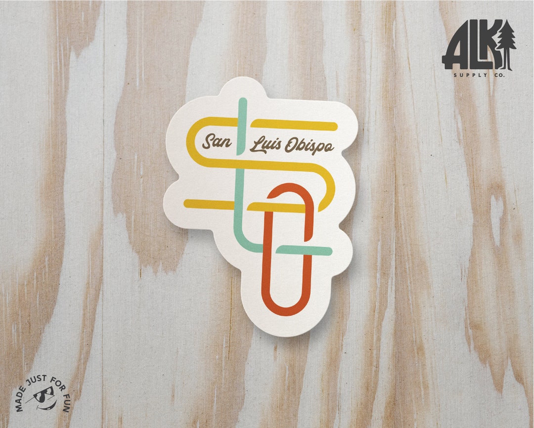 San Luis Obispo Sticker - Central Coast Sticker - Etsy
