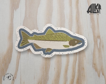 Salmon Sticker - Etsy
