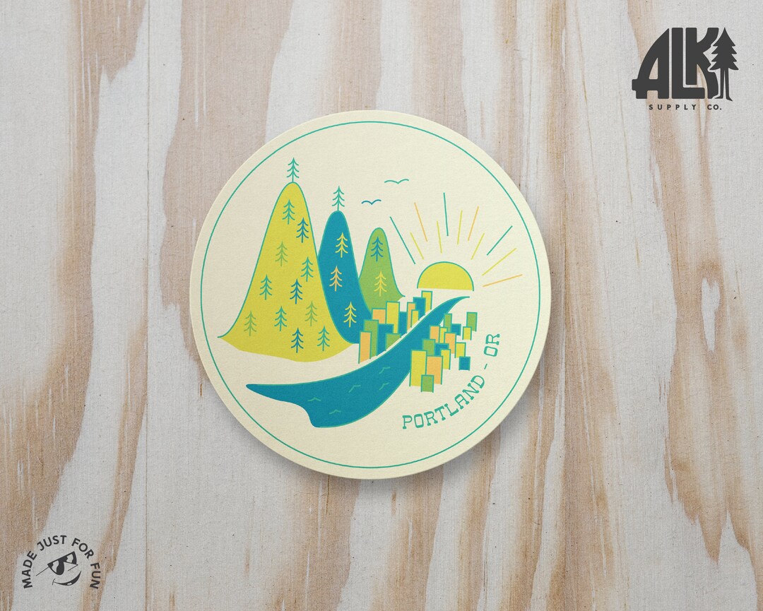 Portland Sticker Oregon Sticker - Etsy Norway