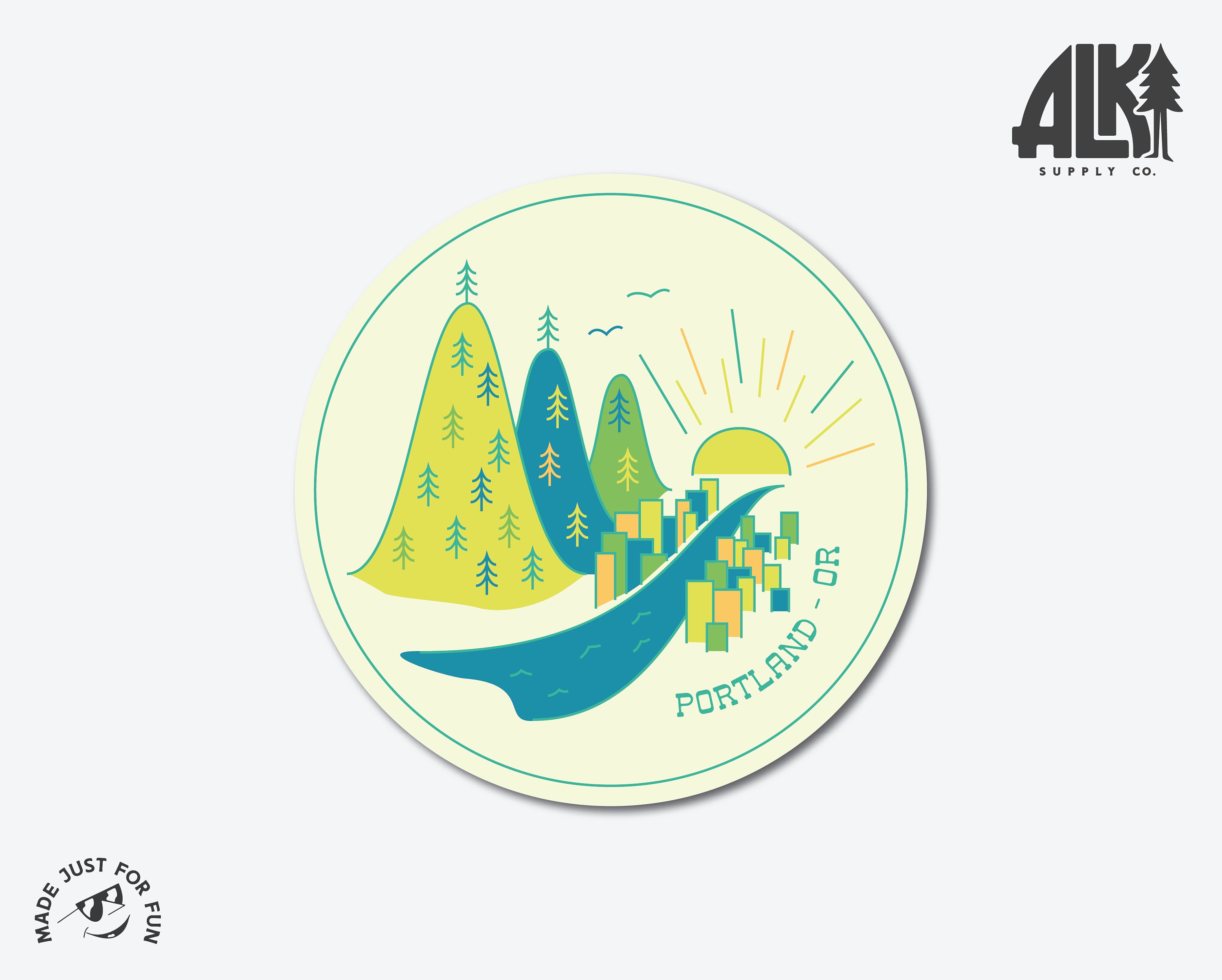 Portland Sticker Oregon Sticker - Etsy Norway