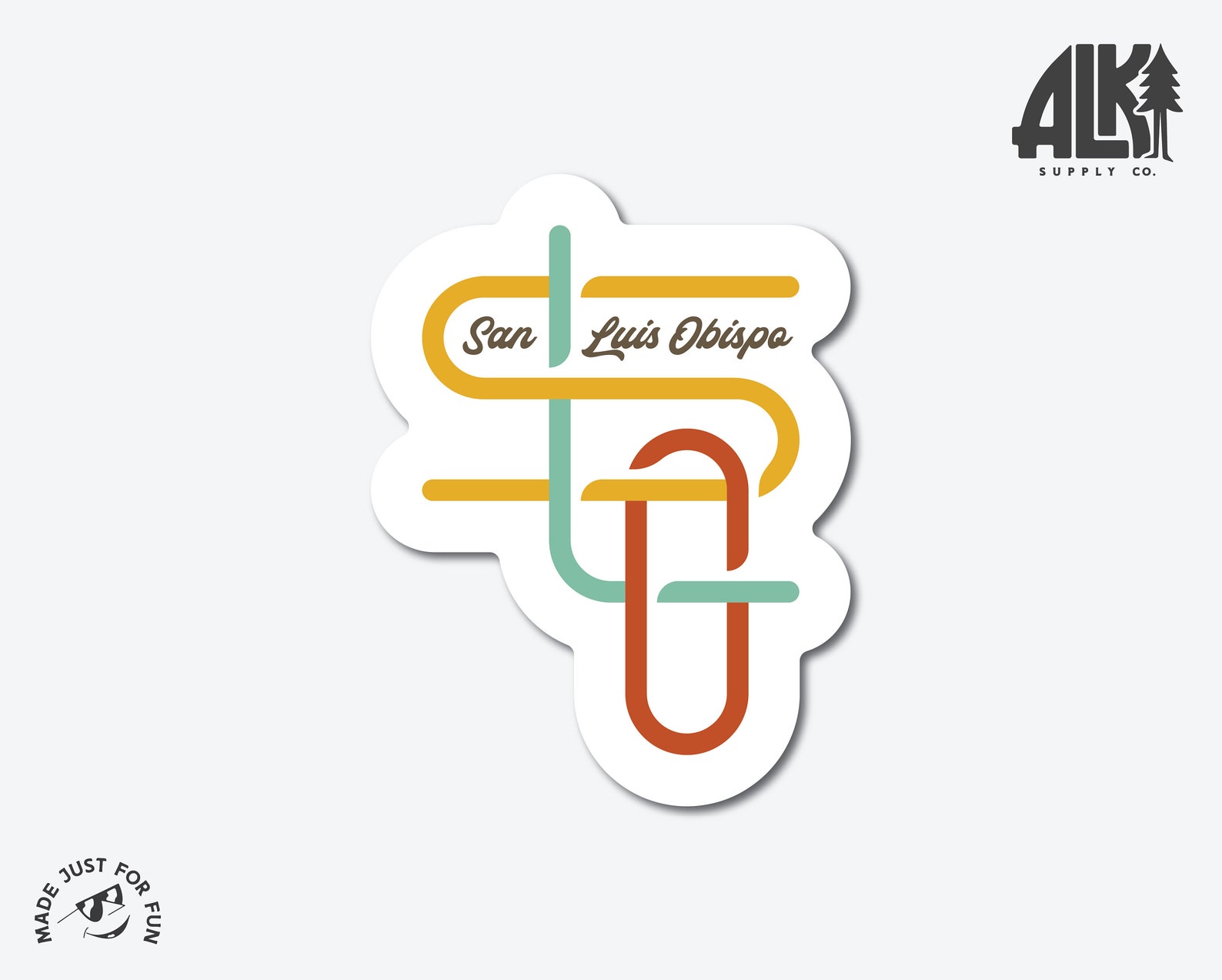 San Luis Obispo Sticker Central Coast Sticker - Etsy