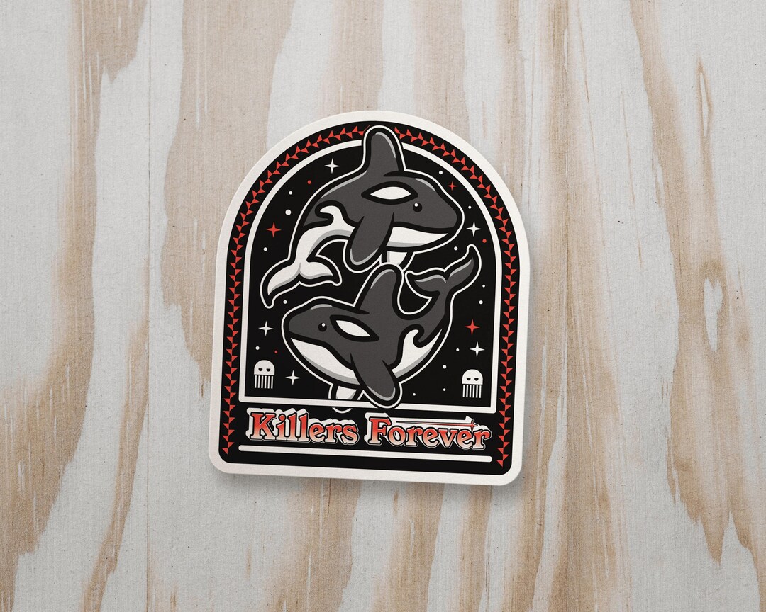 Orca Sticker - Killer Whales Sticker - Etsy