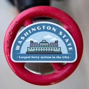 Washington Sticker - Seattle Sticker - Ferry Boat Sticker - Etsy