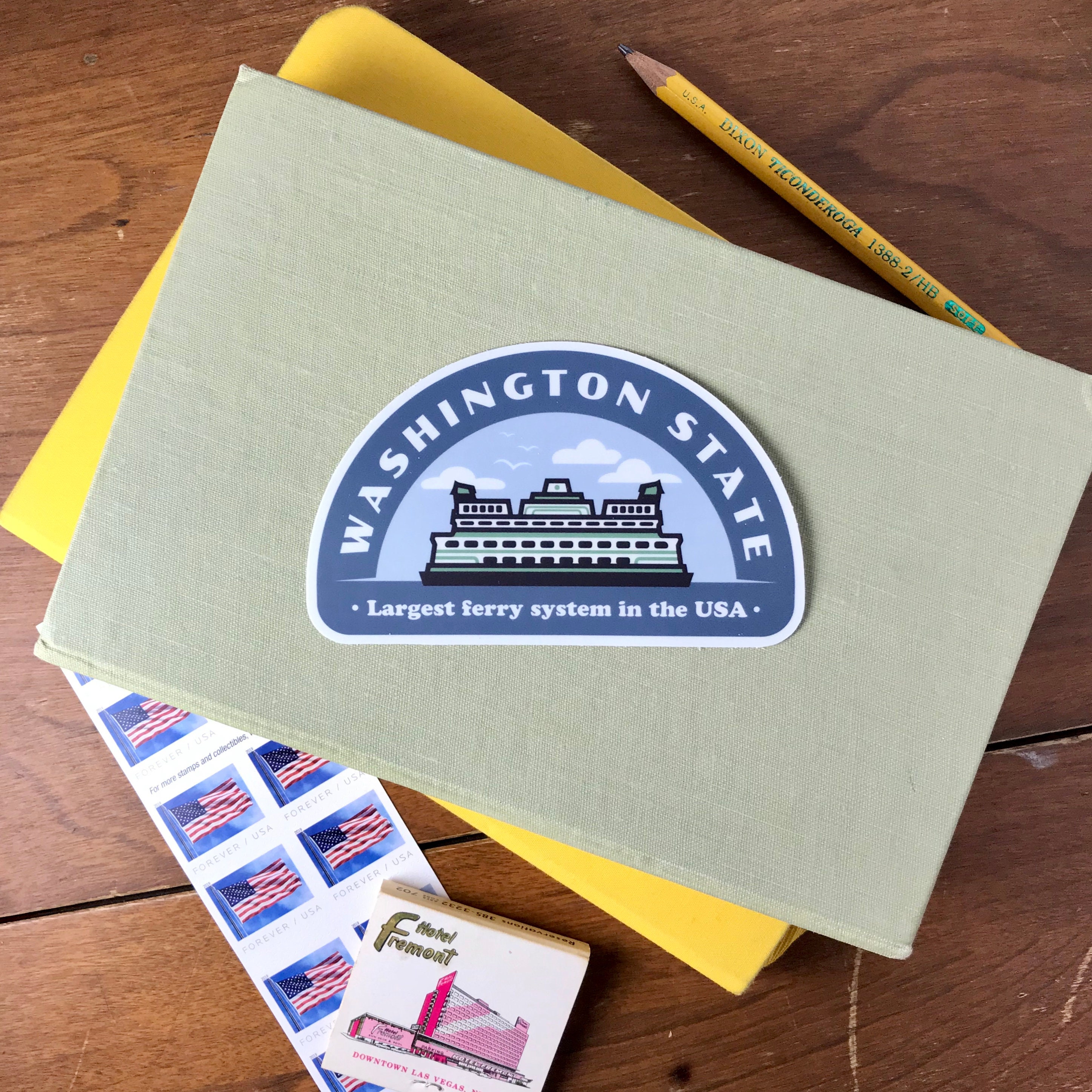 Washington Sticker - Seattle Sticker - Ferry Boat Sticker - Etsy