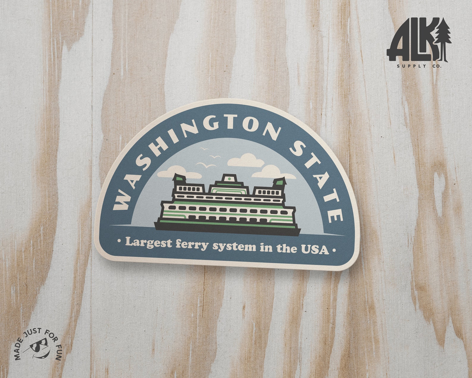 Washington Sticker - Seattle Sticker - Ferry Boat Sticker - Etsy