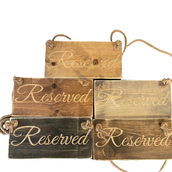 Reserved Sign - Etsy