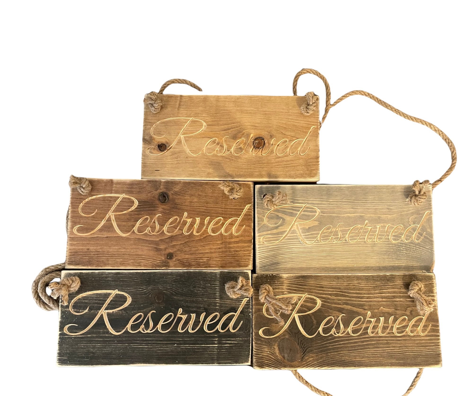 Wooden Engraved Wedding Reserved Sign Table Reserved Sign - Etsy
