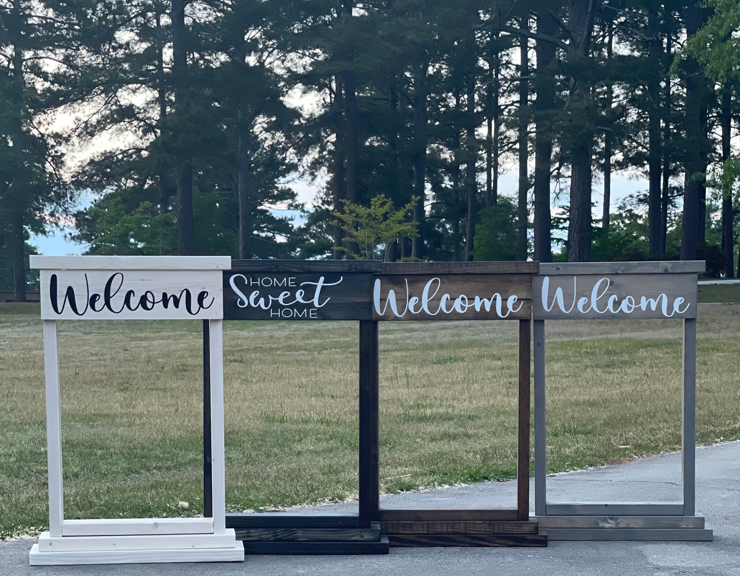 Welcome Planter Welcome Sign Hanging Basket Planter - Etsy UK