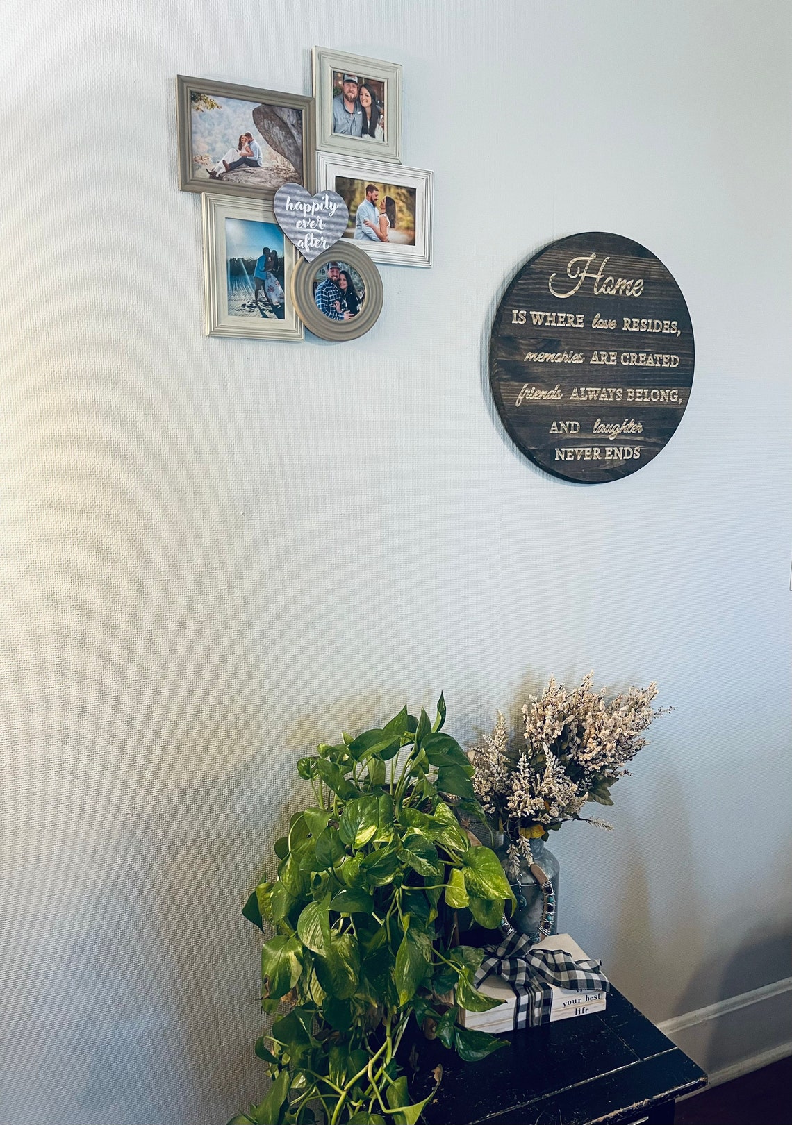 Wooden Farmhouse Sign Circle Signs Home Signs Home Decor - Etsy