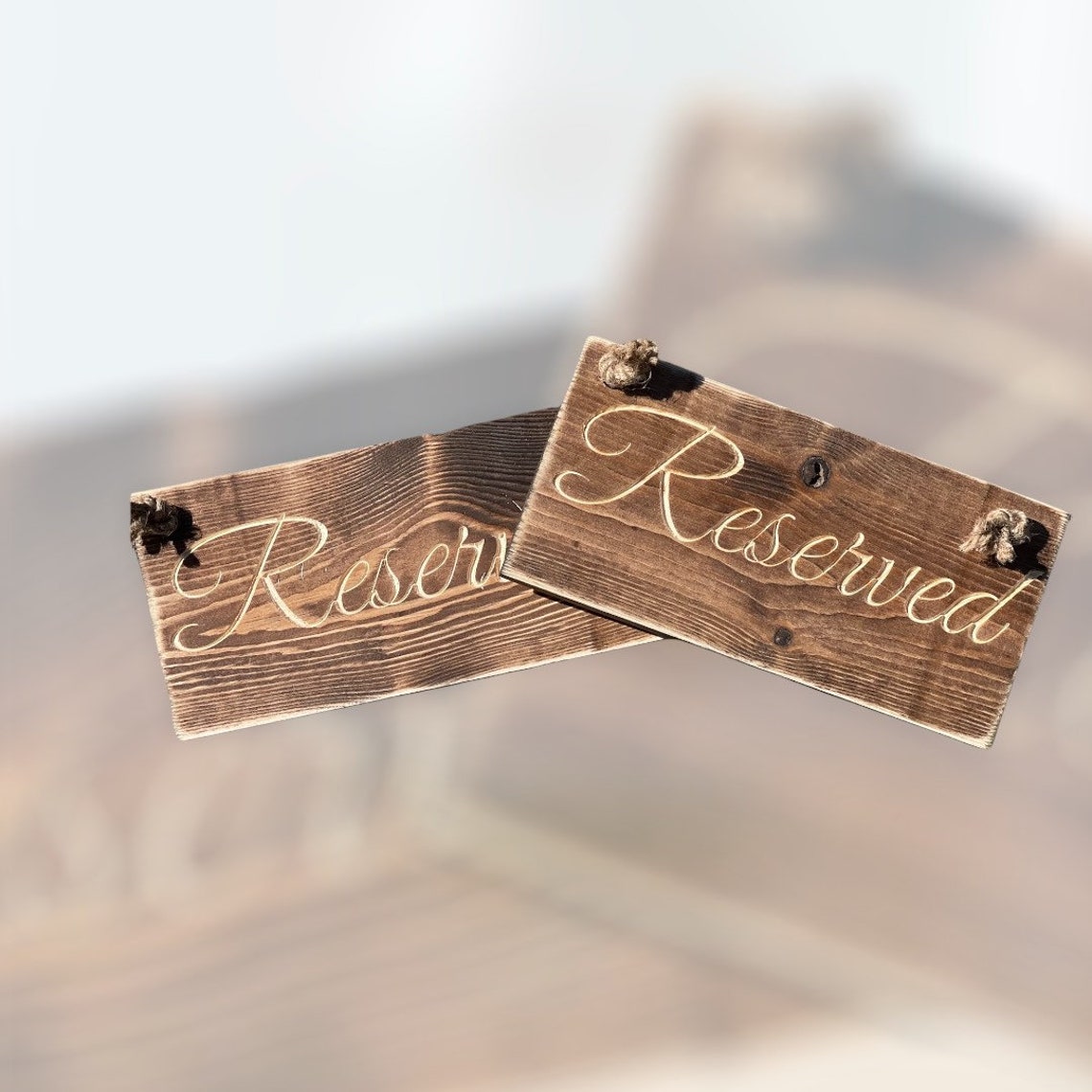 Wooden Engraved Wedding Reserved Sign Table Reserved Sign - Etsy