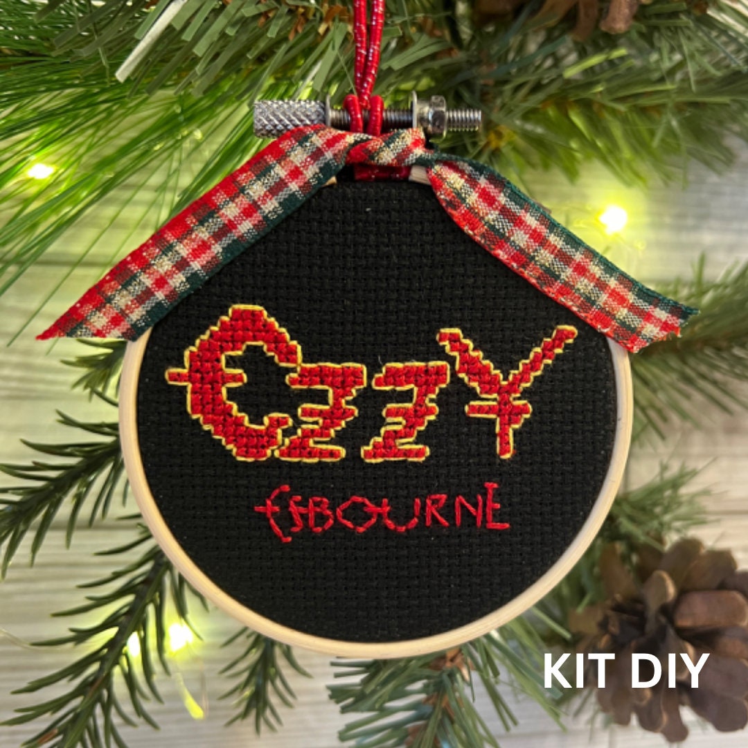 Ozzy Osbourne Ornament, Kit for Beginners , Christmas Wall Decoration ...