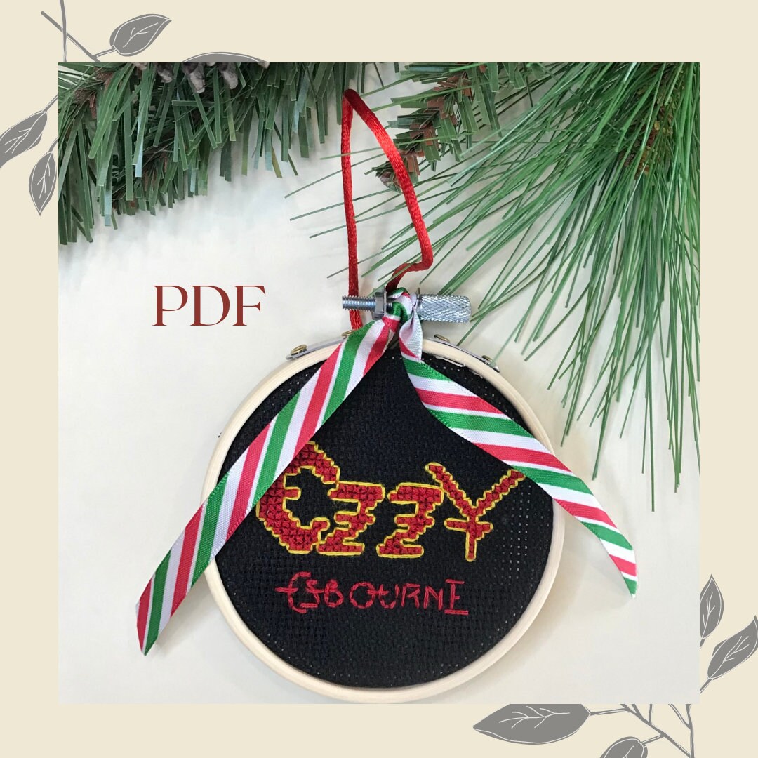Ozzy Osbourne Logo Cross Stitch Pattern Embroidery Heavy - Etsy