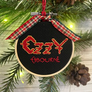 Ozzy Osbourne Ornament, Kit for Beginners , Christmas Wall Decoration ...