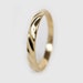 Solid Gold 14k Wave Curved Ripple Ring, Gold Stacking Ring, Gold Wave ...