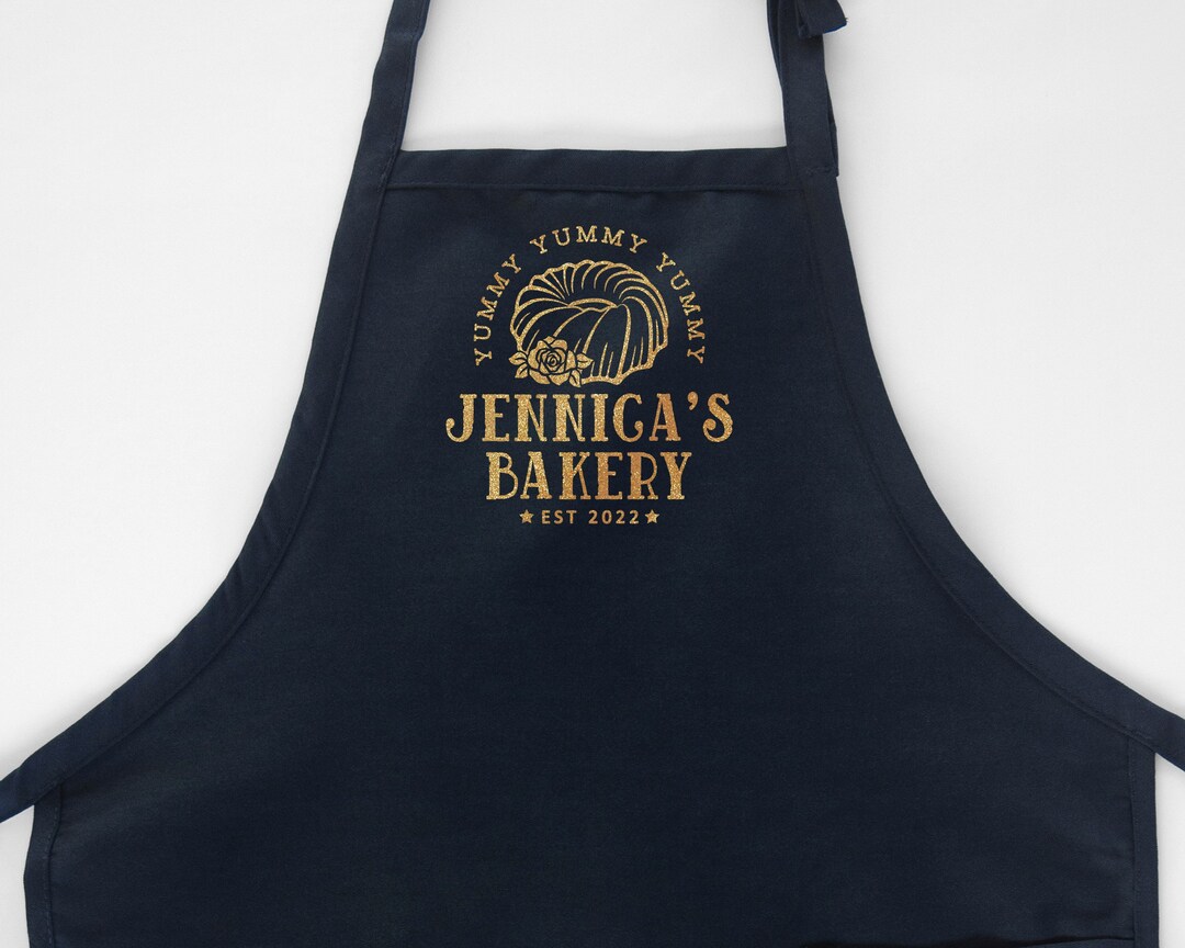 Personalized Bundt Cake Apron for Women Men, Custom Cake Baking Apron ...