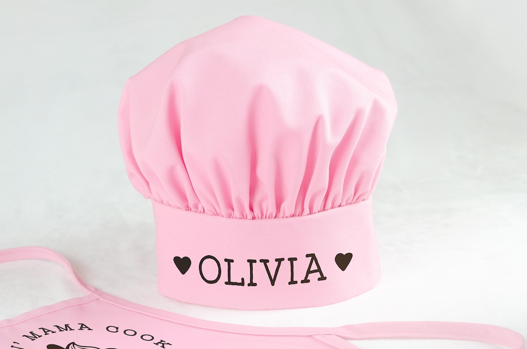 Premium Kids Personalized Chef Hat, Custom Cooking Baking Accessory for ...