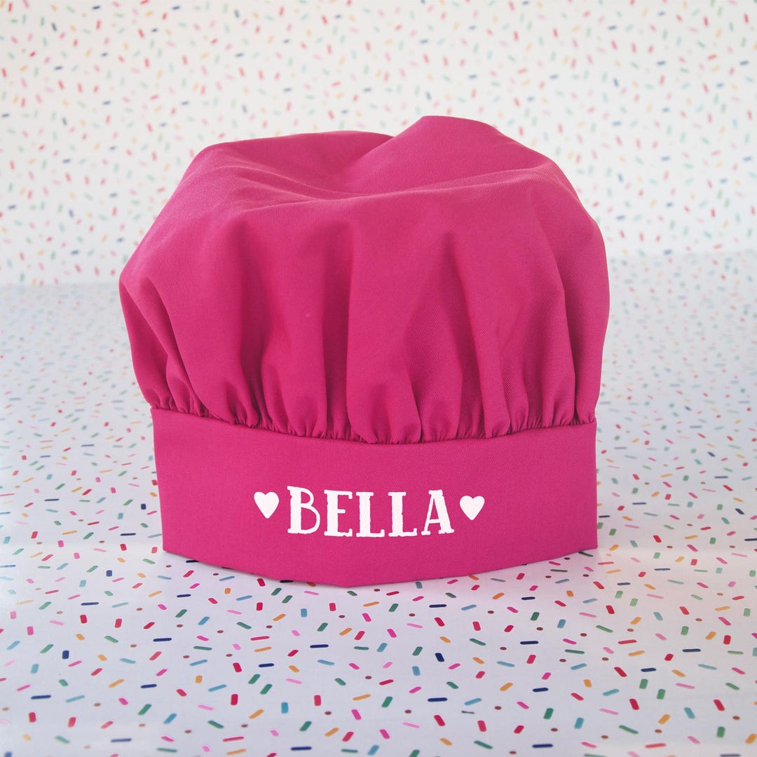Kids Personalized Chef Hat, Toddler Baking Gifts: Stain Resistant ...