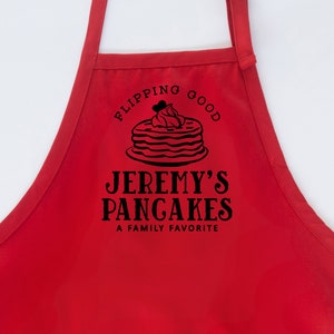 Personalized Pancake Apron for Men Women Child, Breakfast Chef Matching ...