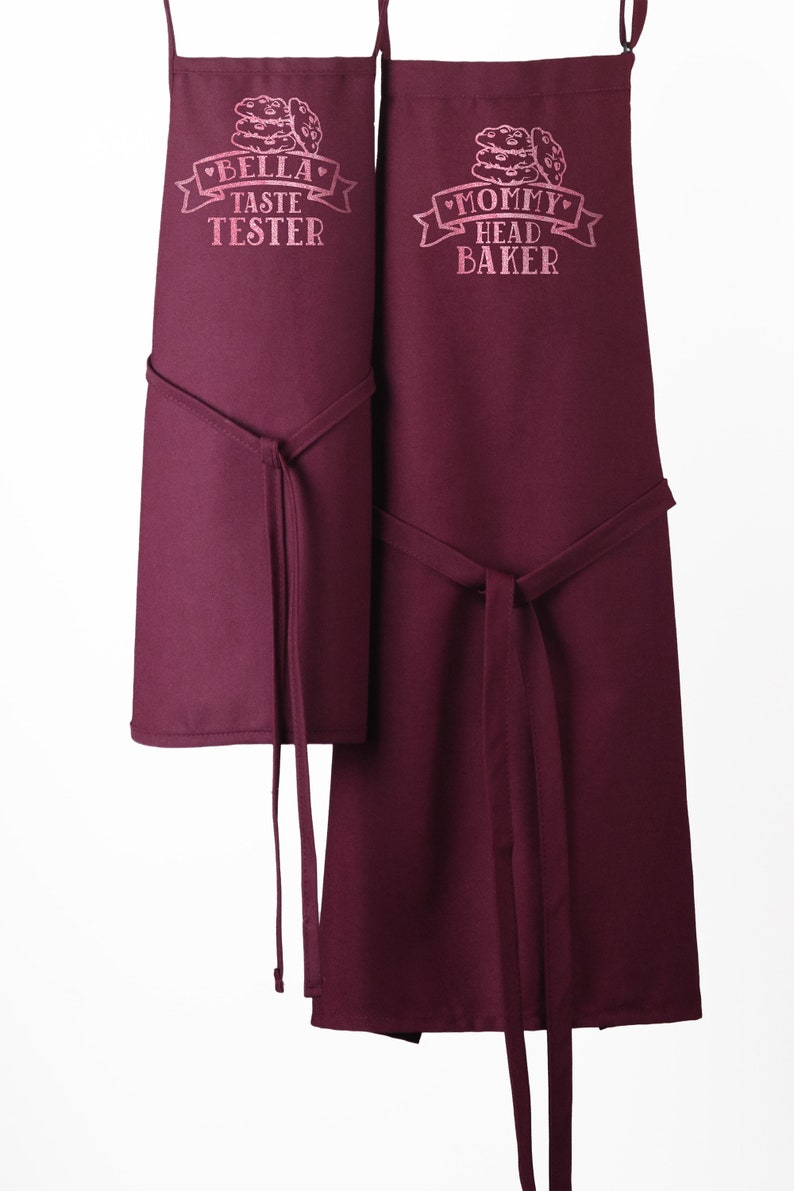 Build A Set Matching Aprons Cookie Taste Tester for Mother - Etsy