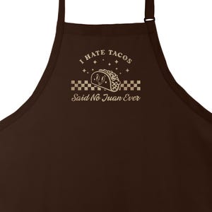 Personalized Retro Taco Apron for Men Women Kids, Mexican Food Funny ...