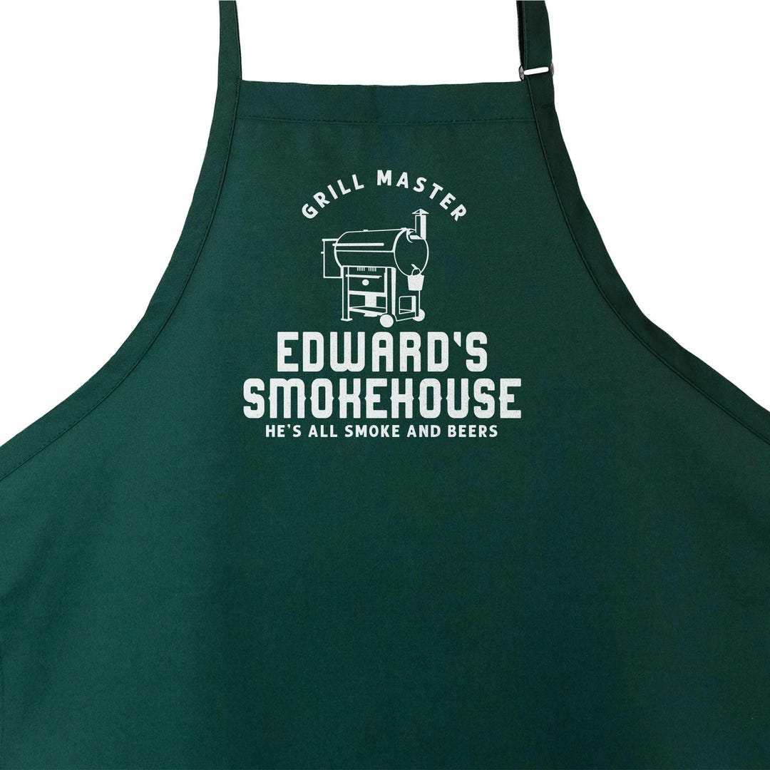 Personalized Meat Smoker Apron: Adults & Kids, Stain Resistant, Made in ...
