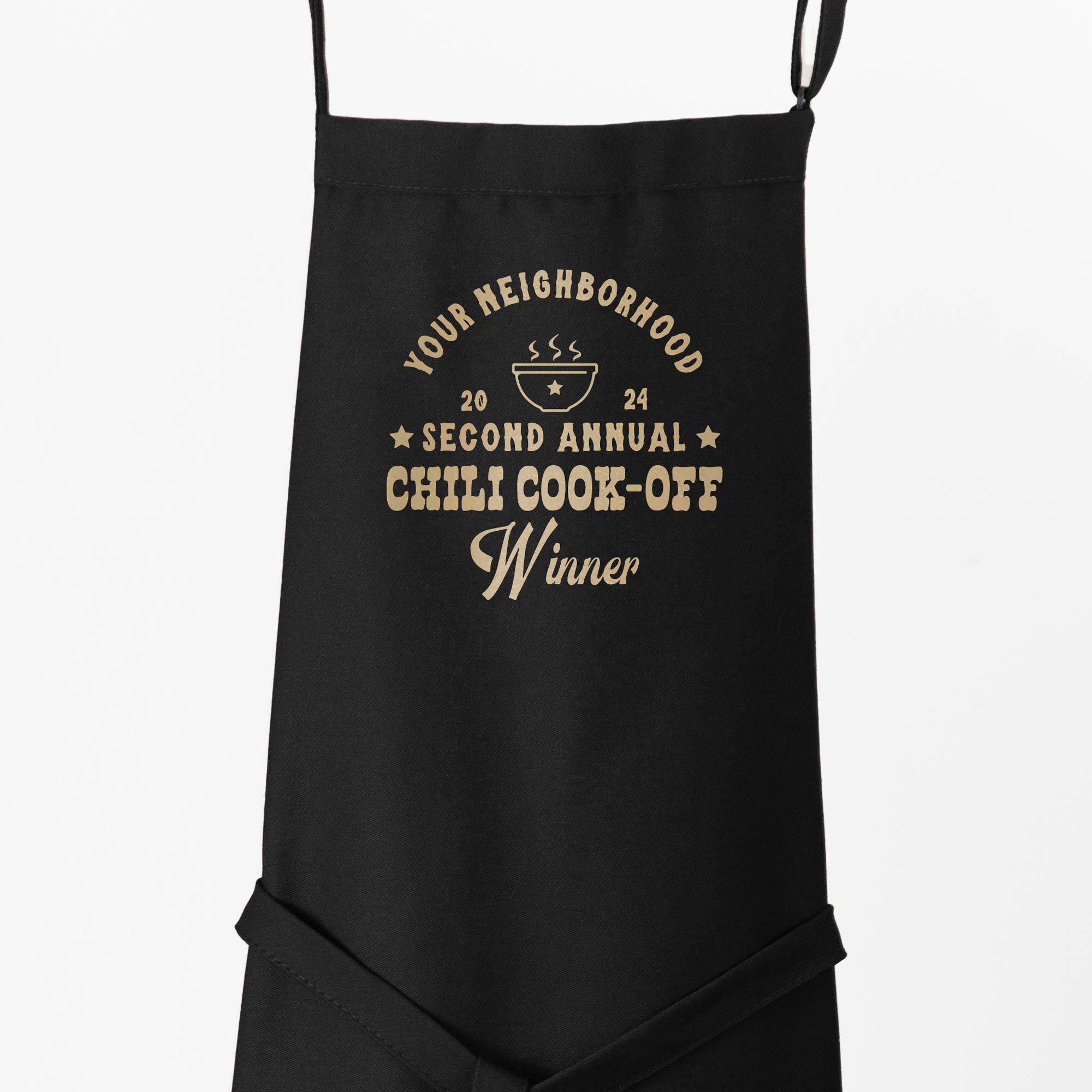 Personalized Chili Cook off Champion Apron: Stain Resistant, USA Made ...