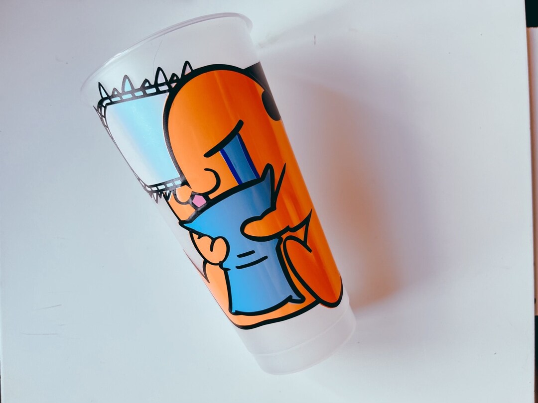 Dog,chainsaw Anime Cold Cup, With Straw, 24 Oz, Anime Drink Ware ...