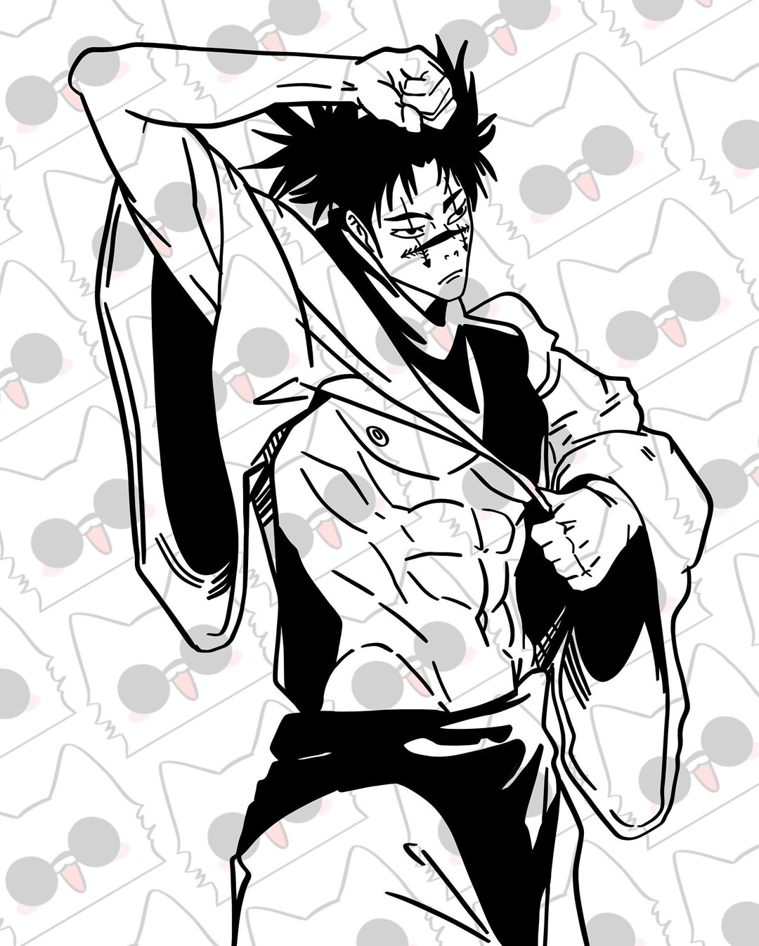 CH0S0, Decal, Custom Decal JJK, Anime Cursed Blood Sorcerers, Anime ...