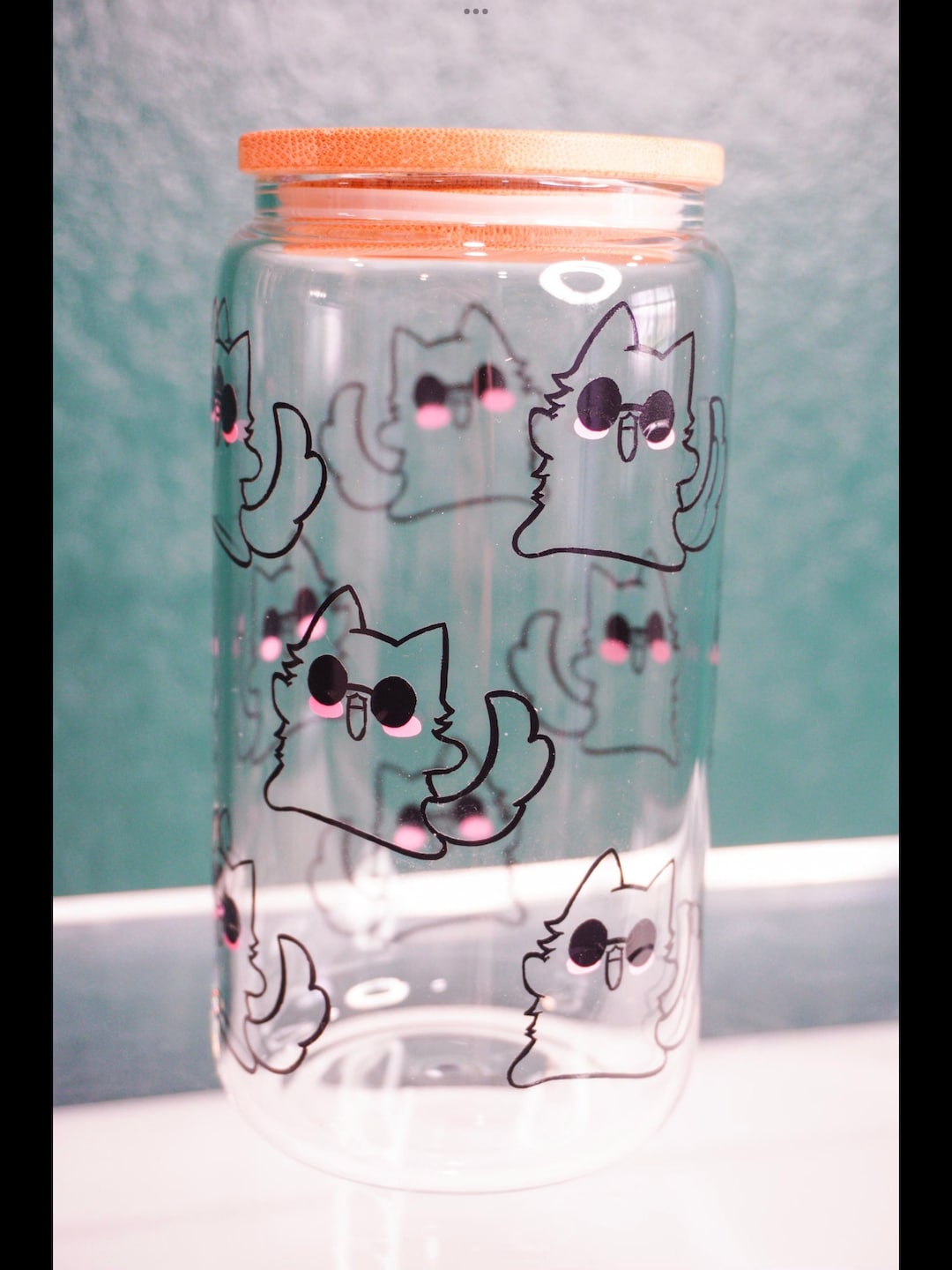 Anime Cat, Jo, Libby Glass Cup, , 16 Oz, JJK, Goj, O, Drink Ware, Anime ...