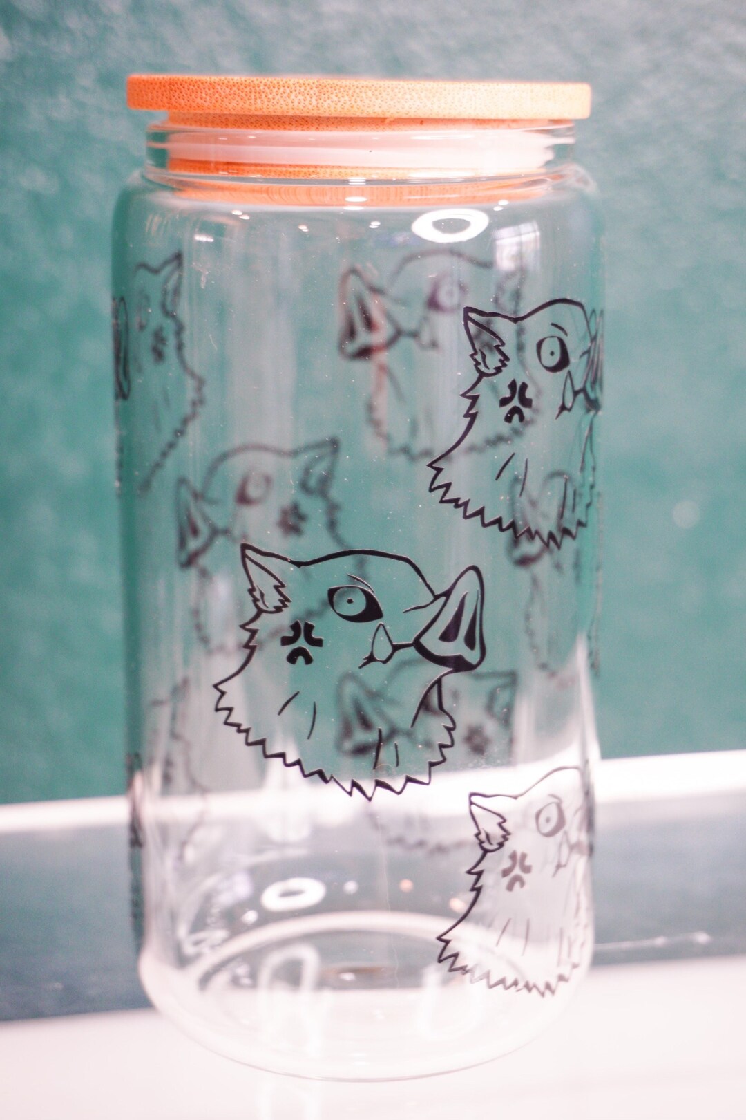 Beast Breathing Boy, Anime-inspire, Anime Glass Cup, 16oz. Glass ...