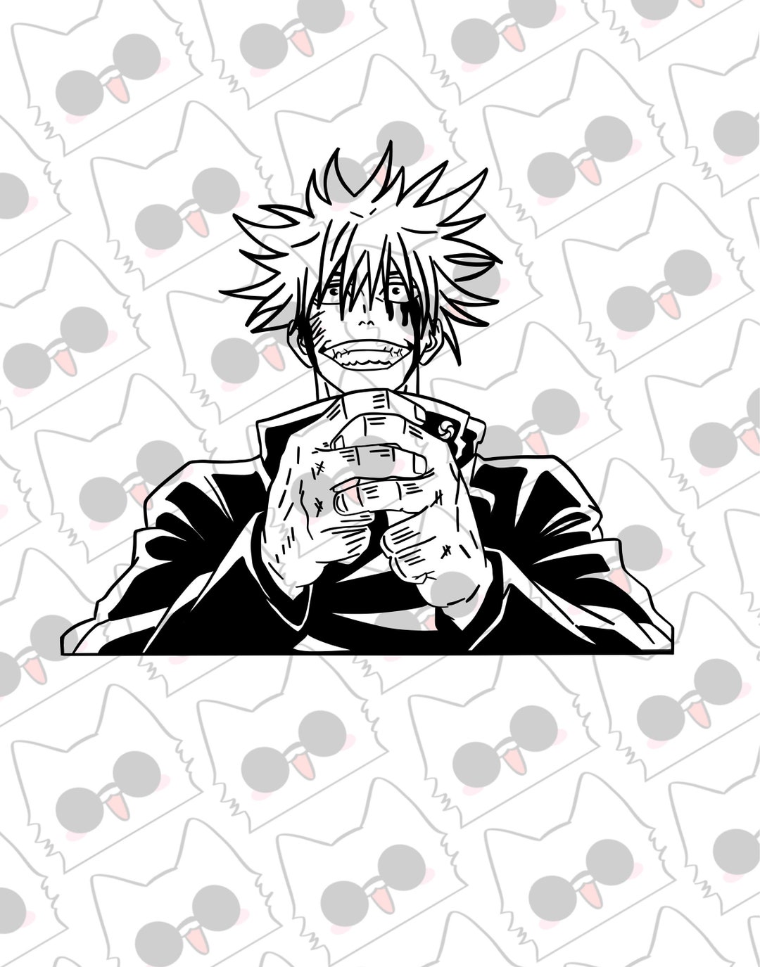 Mgumi Jjk Sticker, Sorcerer, Divine Dog, Decal Vinyl, JJK, Anime Decal ...