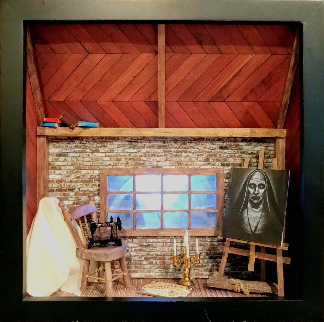Light up Haunted Attic Shadow Box Creepy Night Light Unique - Etsy