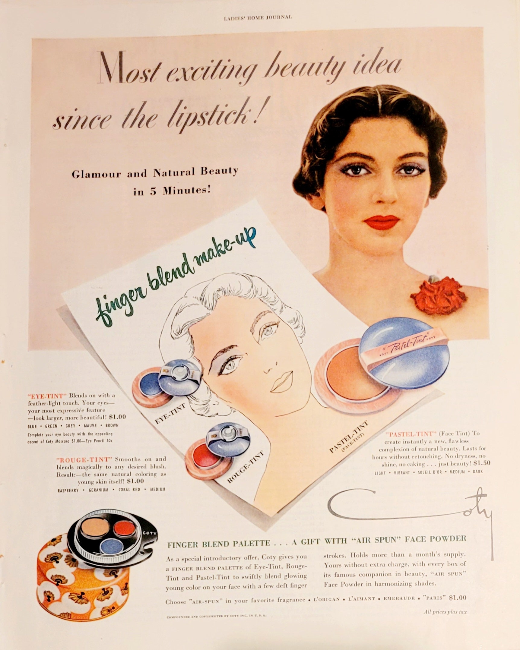 Vintage 1940s 50s 60s Magazine Advertisements, Retro Ads, Feminine ...