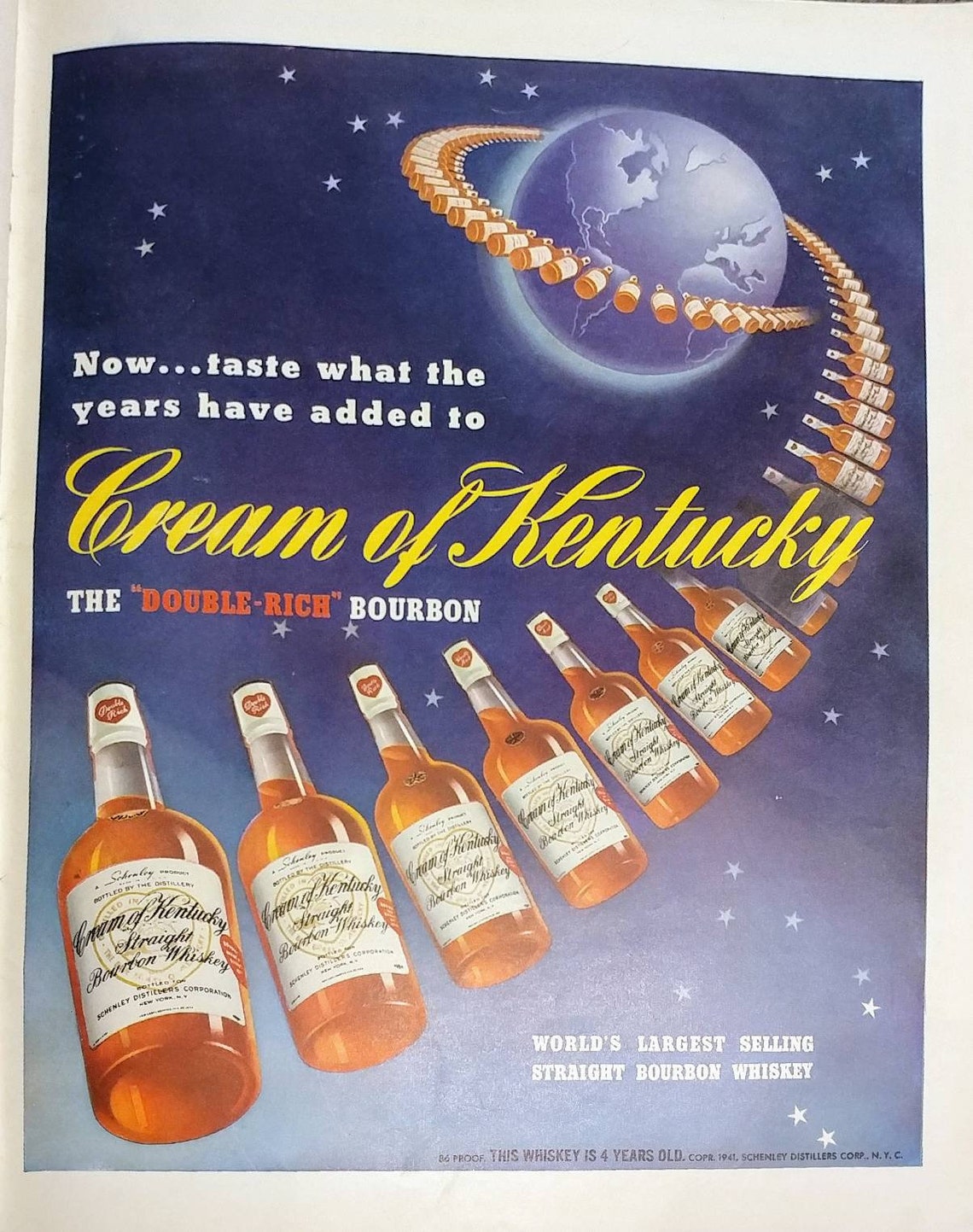 Vintage alcohol advertisements retro 1940s 50s 60s magazine | Etsy