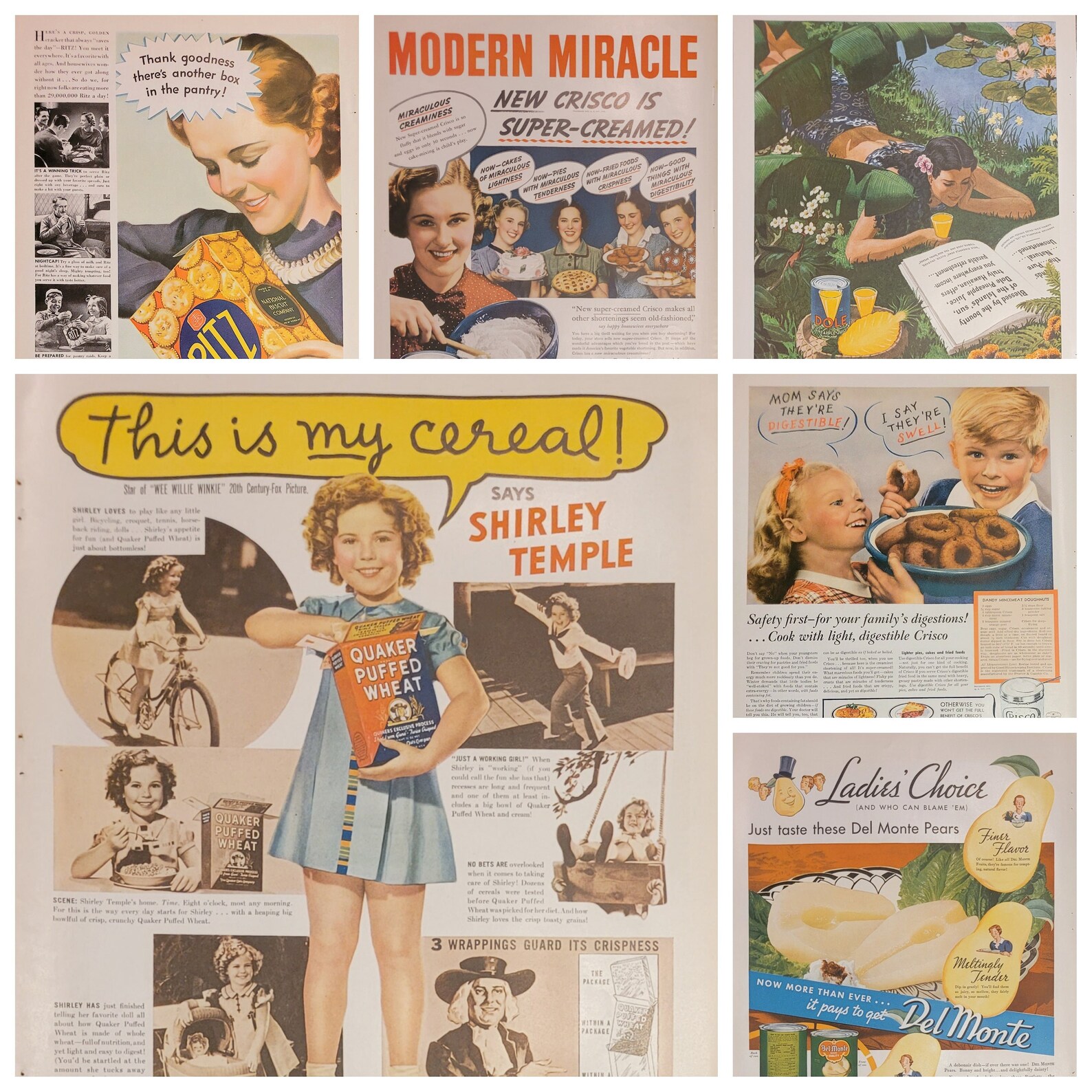 Vintage 1930s Magazine Advertisements, Retro Ads, Food, Kitchen, Baking ...