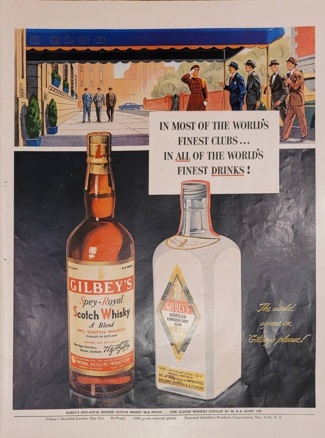 Vintage Alcohol Advertisements, Retro 1940s 50s 60s Magazine Ads, Art ...