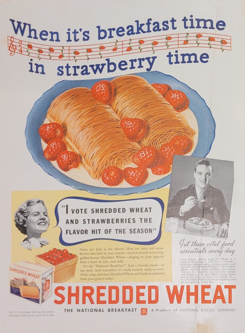 Vintage 1930s Magazine Advertisements, Retro Ads, Food, Kitchen, Baking ...
