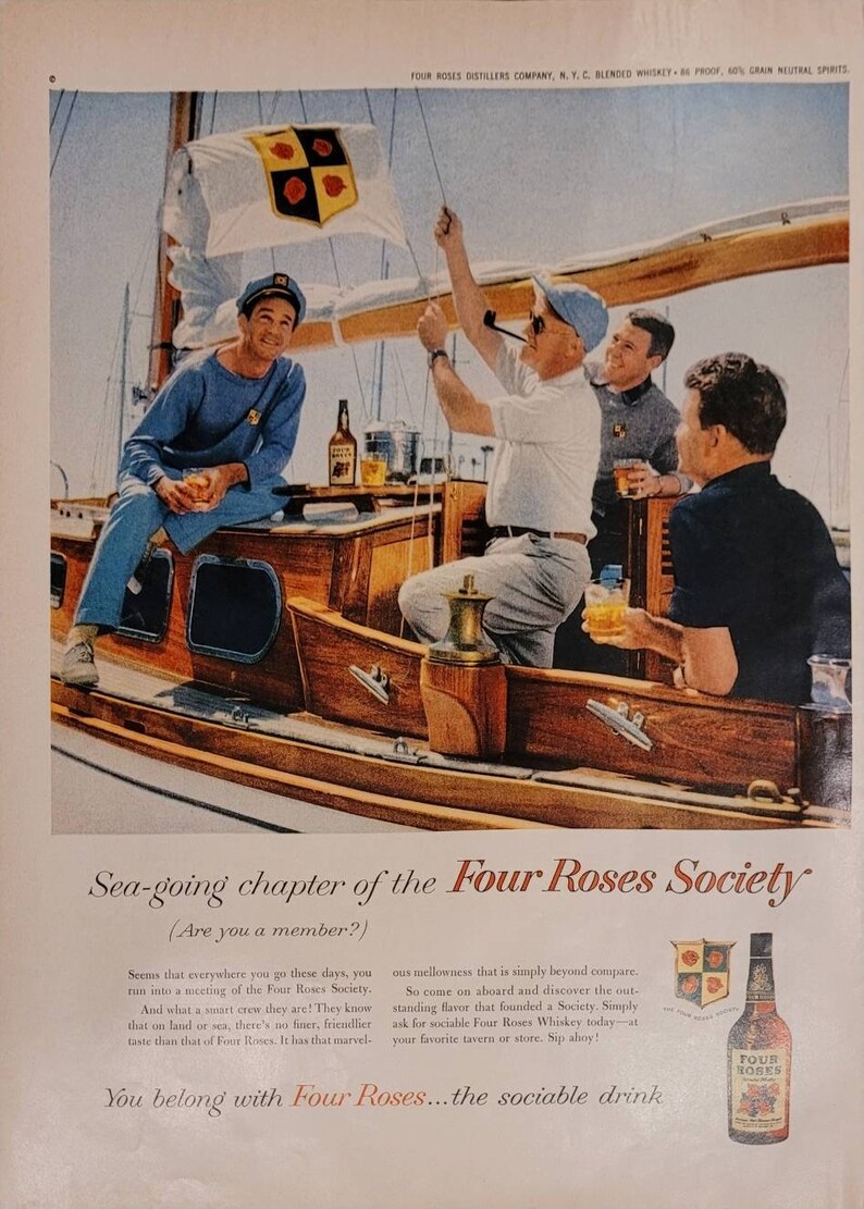 Vintage Alcohol Advertisements, Retro 1940s 50s 60s Magazine Ads, Art ...