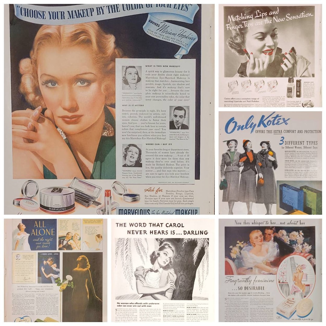 Vintage 1930s Mccall's Magazine Advertisements, Retro Ads, Feminine ...