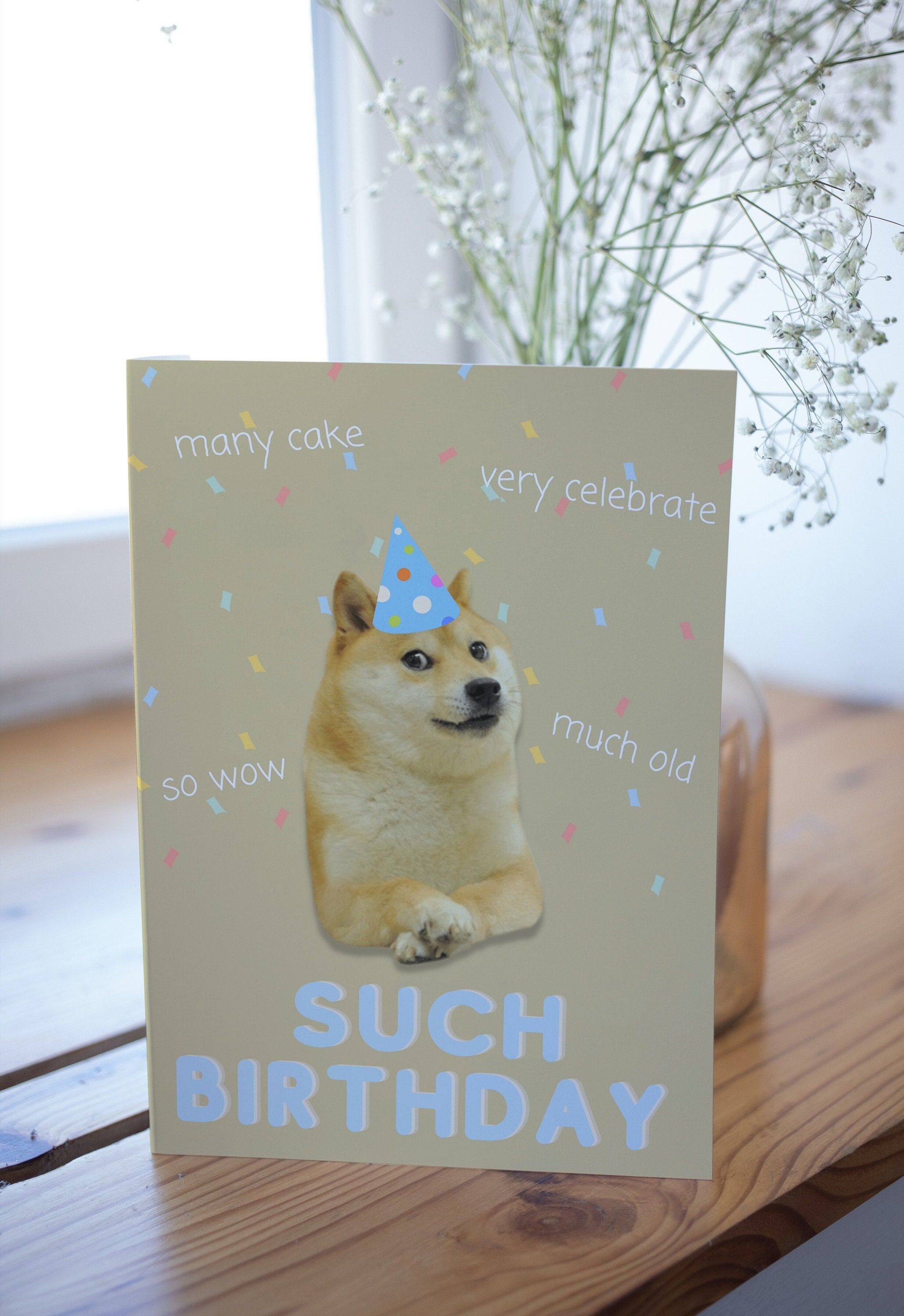 Doge Meme Birthday Card